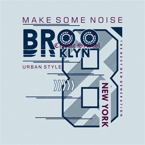 Premium Vector Brooklyn Graphic Symbol Typography Vector T Shirt Print