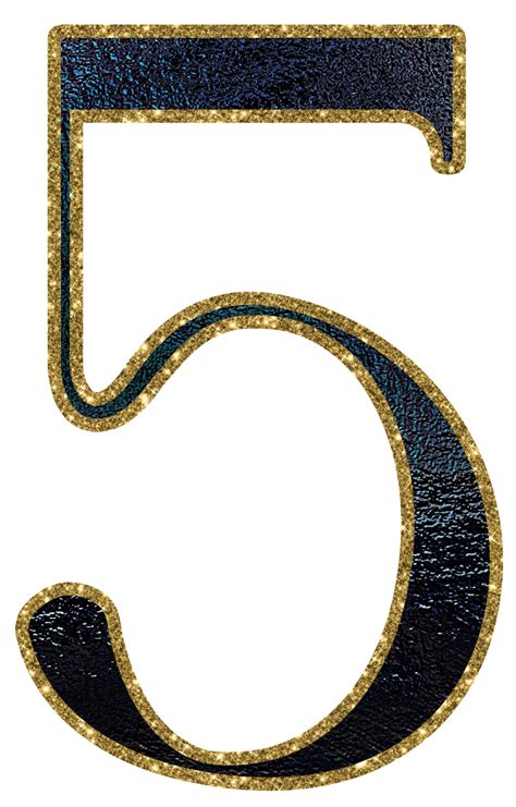 Dark Gradient Gold Glitter Numbers 37304060 Png
