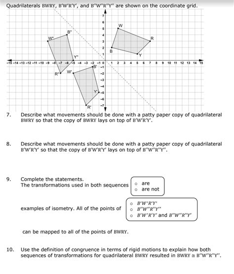 Solved Unit 4 Lesson 6 Isometry Geometry Unit 4 Lesson 6 Chegg