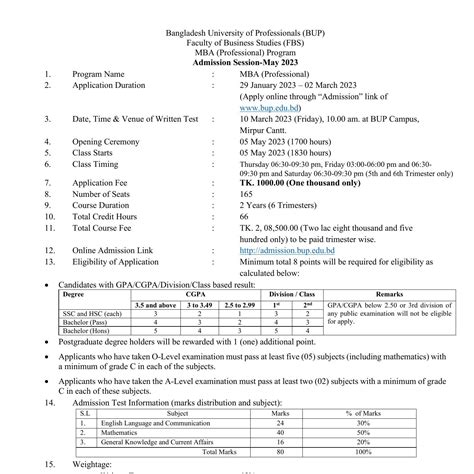 Mba Prof Admission Advertisement May 2023pdf Docdroid