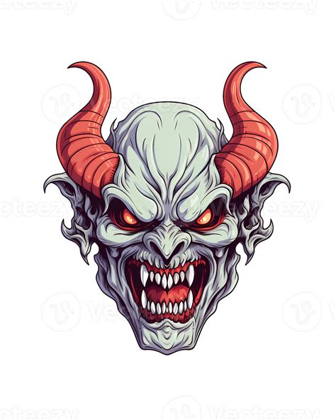Ai Generated Demon Art Illustrations For Stickers Tshirt Design