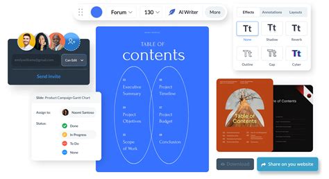 Table Of Contents Generator Organize Your Documents Visme