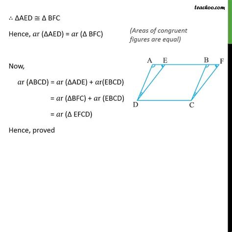 Theorem 91 Parallelograms On Same Base And Between Same Parallels