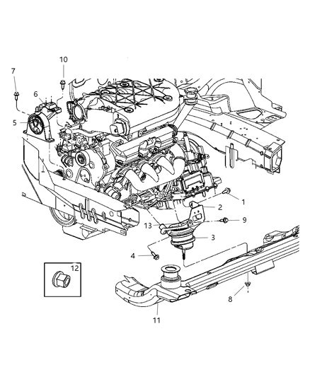 Engine Mounts 2006 Chrysler Pacifica