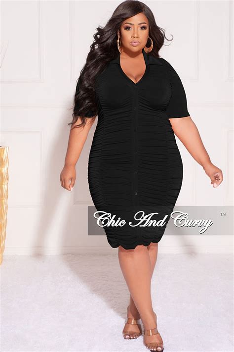 Final Sale Plus Size Bodycon Dress In Black Shopperboard