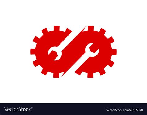 Service Industry Engineering Design Logo Vector Image