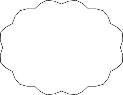 Oval Border Basic Shapes Monogram Frame Royalty Free Vector