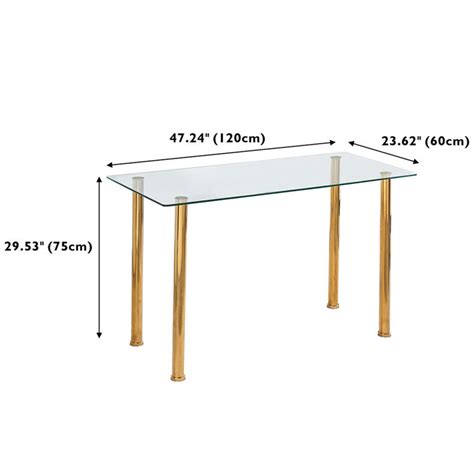 Mercer41 Shanann Glass Top Metal Base Dining Table Wayfair