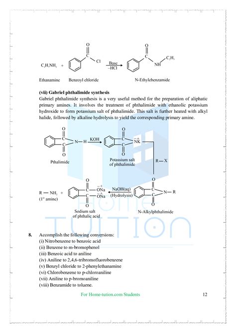 NCERT Solutions For Class 12 Chemistry Chapter 13 Amines