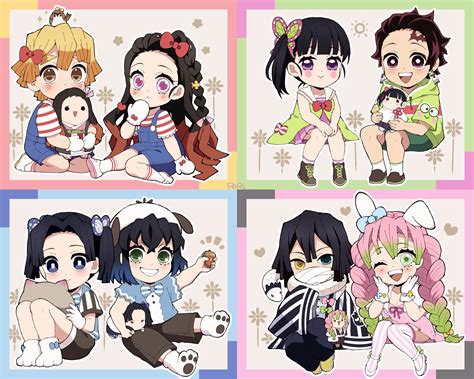 Kamado Nezuko Kanroji Mitsuri Kamado Tanjirou Agatsuma Zenitsu