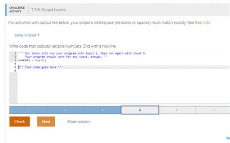 Solved CHALLENGE ACTIVITY 1 3 6 Output Basics For Activities With 1 Answer Transtutors