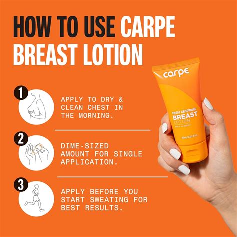 Carpe No Sweat Breast Pack Of 3 Helps Keep Your Breasts And Skin