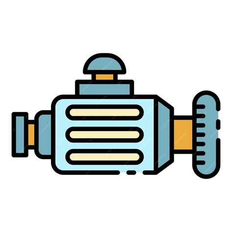 Premium Vector Car Generator Icon Outline Car Generator Vector Icon Color Flat Isolated