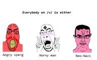 SoyBooru Post 19048 3soyjaks Ahegao Anger Mark Angry Bbc Blood