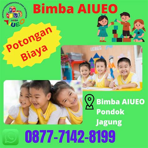 Potongan Biaya Call 087771428199 Pendaftaran Bimba Aiueo Kota