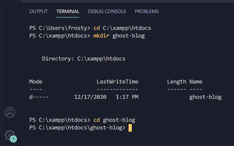 How To Install Ghost Cms On Windows Localhost Nick Frostbutter