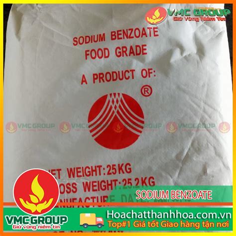 BÁN CHẤT BẢO QUẢN SODIUM BENZOATE TRUNG QUỐC HÓA CHẤT THANH HÓA TOP