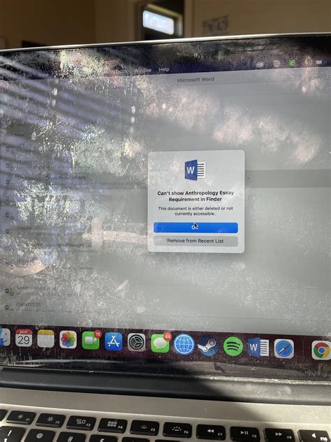 Why Wont It Let Me Open This Recent File Its My Final College Paper