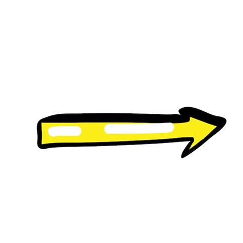 Flecha De Garabato Dibujada A Mano Vectorial Vector Premium