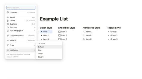 10 best tips to create lists in notion step by step tutorial 2024