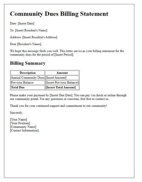 Letter Template For Annual Hoa Dues Notice Free Samples In Pdf Letterin