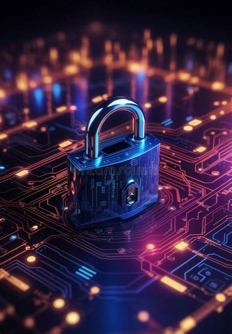 Security And Cyber Security Firewall Generative Ai Illustration Stock