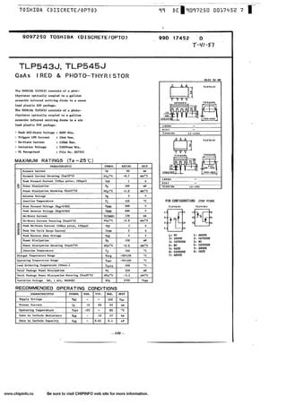 Original Opto TLP545J P545J 545 DIP 6 New TOSHIBA PDF