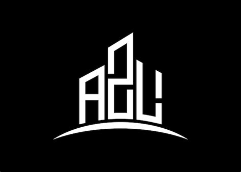 Premium Vector Letter Azl Building Vector Monogram Logo Design