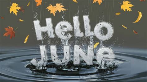 Hello June Greeting Card Stock Illustration Illustration Of Texture