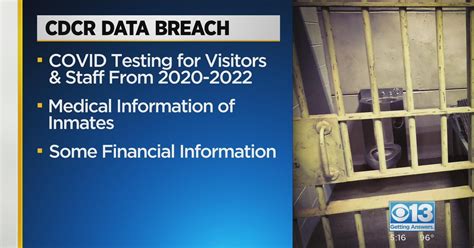Cdcr Data Breach Leads To Some Private Information Being Taken Cbs Sacramento