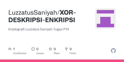Github Luzzatussaniyahxor Deskripsi Enkripsi Kriptografi Luzzatus Saniyah Tugas P14