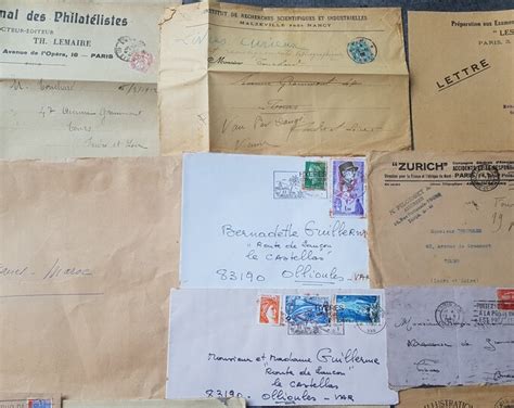 Sets 15 Very Old Letters From France 1800s Ephemera Etsy