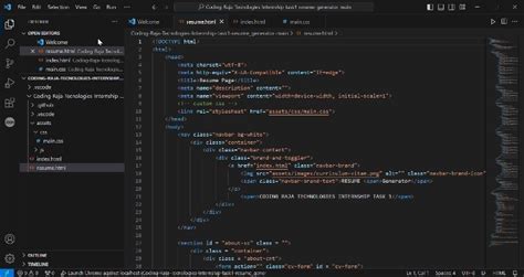 madhusudhan m on linkedin internship coding