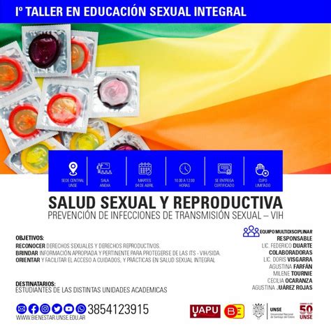 Taller Salud Sexual Y Reproductiva Bienestar Estudiantil Unse