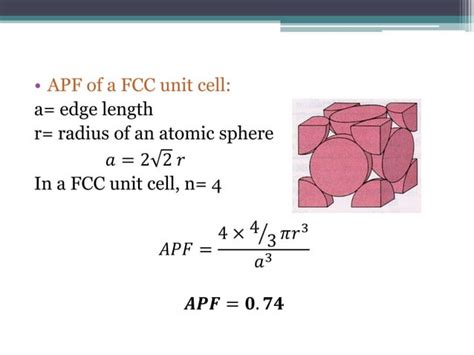 Atomic Packing Factor Pptx