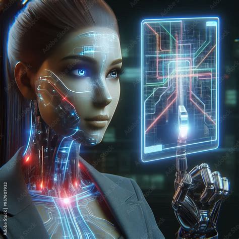 Tram Network Map A Detailed Holographic Map Of The Tram Network Ilustração Do Stock Adobe Stock