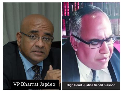 Who Is Really Presumptuous Judge Sandil Kissoon Or Vp Bharrat Jagdeo