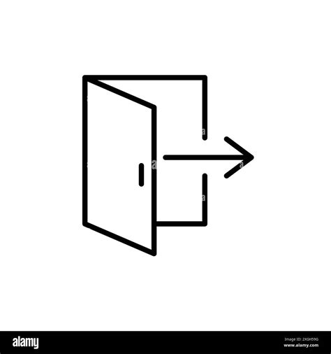 Exit Icon Vector Logo Set Collection Or Bundle Pack Group Stock Vector Image Art Alamy