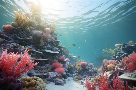 Premium Photo Divers Exploring Coral Reefs