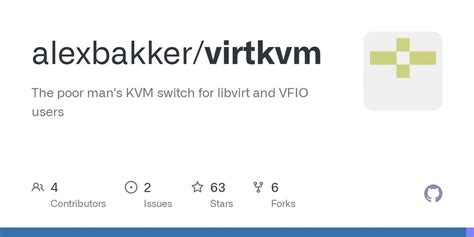 virtkvm the poor man s kvm switch for libvirt and vfio users r vfio