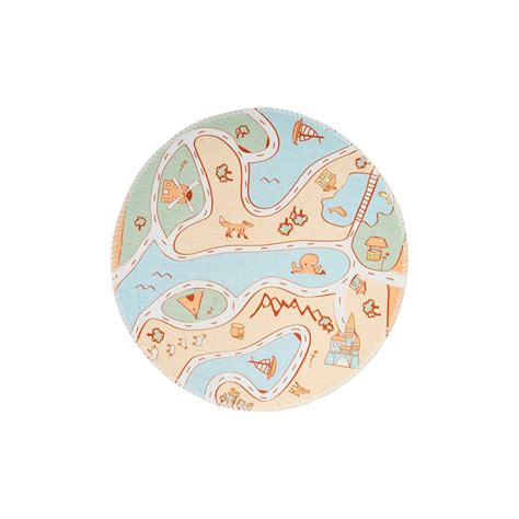 Megusta Flachflor Teppich Kinder Jugend Multi Polyester D Ø 160 Cm