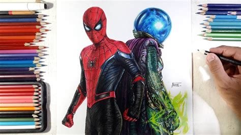 วาดสไปเดอร์ แมนมิสเทริโอ Drawing Spider Manmysterio Spider Man Far