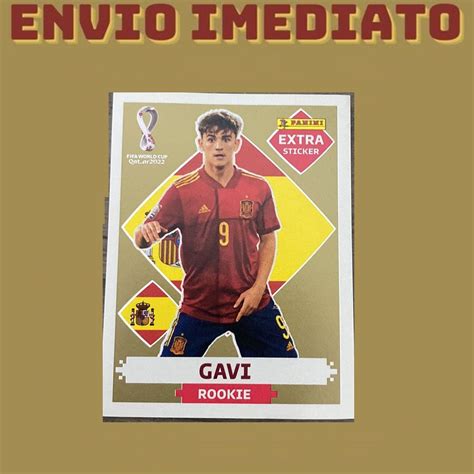 Gavi Ouro Figurinha Extra Rookie Copa Do Mundo Livro Panini Nunca Usado Enjoei