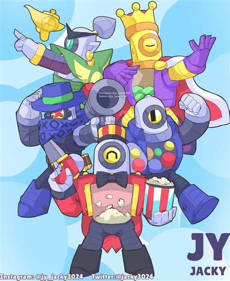 Artstation All Rico Ricochet Skins Brawl Stars