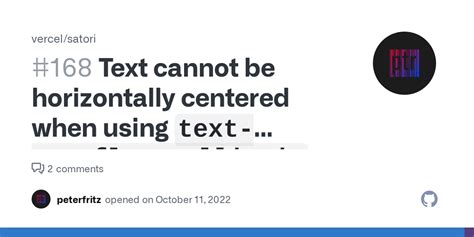 Text Cannot Be Horizontally Centered When Using `text Overflow