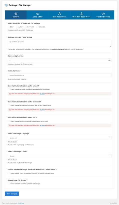 File Manager Pro Plugin For Wordpress