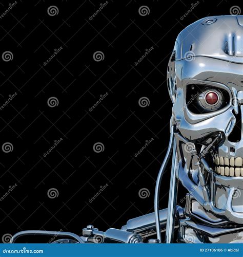 Robot Terminator Stock Illustration Illustration Of Future 27106106
