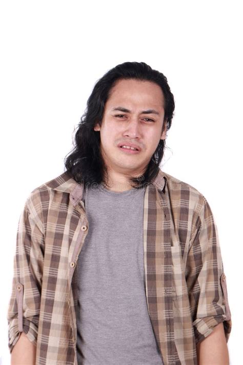 Funny Young Asian Guy Crying Stock Image Image Of Funny Male 141026897