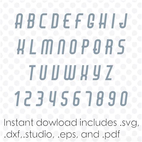 Flight Font Svg File Alphabet Instant Download Zipped Dxf Etsy