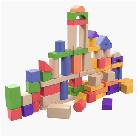 Bloques De Construcción Modelo 3d 6 Max Obj Fbx Free3d